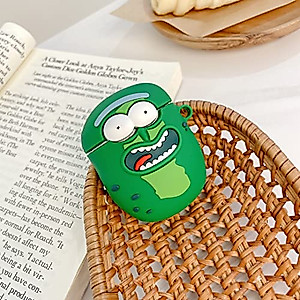 Airpsods 2/1 Case,Cute 3D Cartoon Airpod 2/1 Case Soft Shockproof Silicone Skin,with Keychain Design for AirPods Charging Case,Specialising in Designs for Girls and Boys Airpods 1/2 Case (Green)