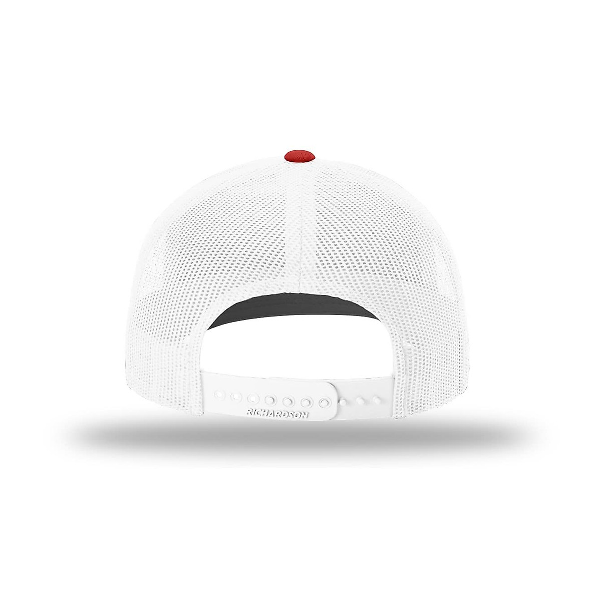 Custom Richardson Mesh Back Trucker Hat with Personalized Text Front & Back for Men – Customize Your Own Unique Hat! (Red/White)