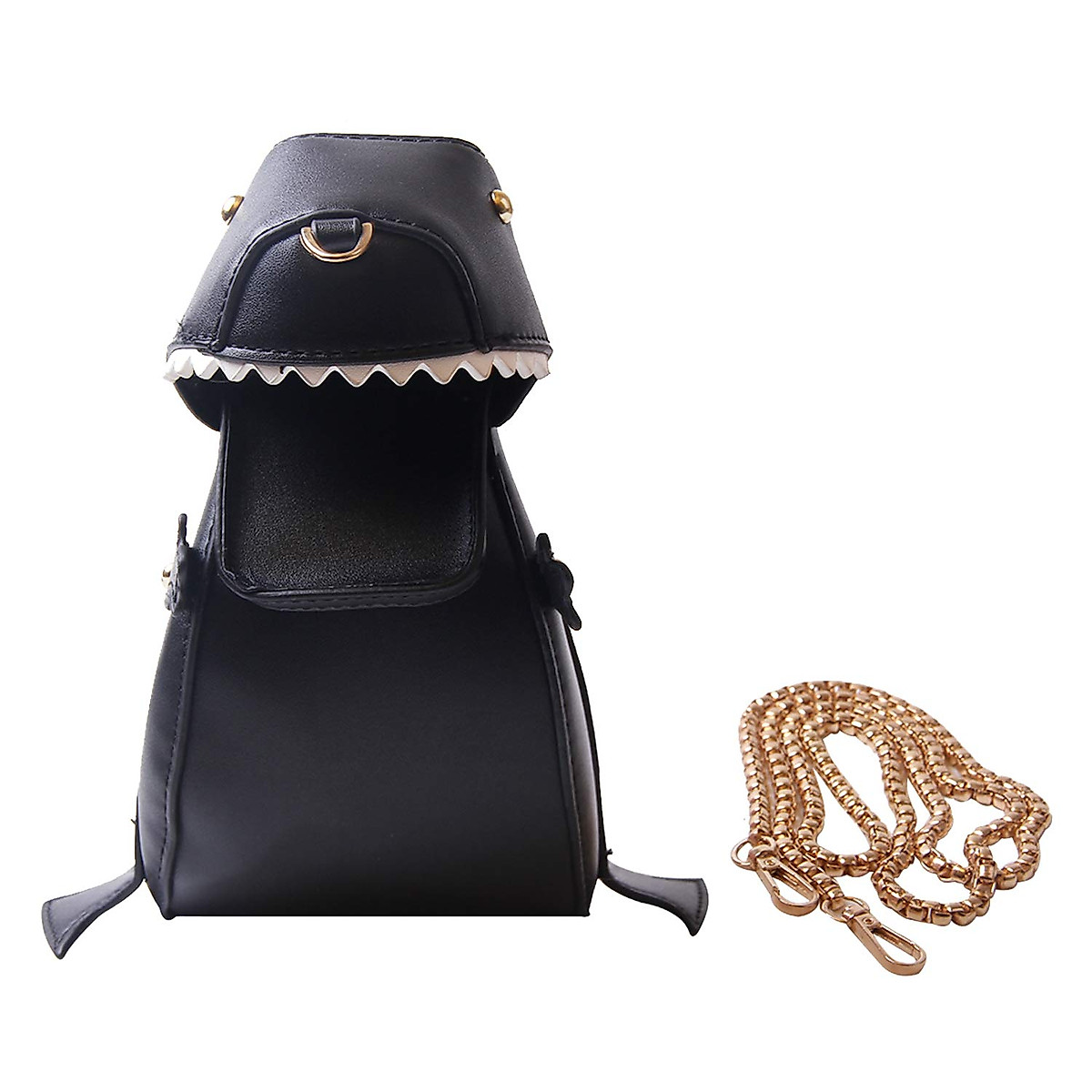 KUANG! Novelty 3D Dinosaur Purse for Women Leather Animal Shaped Studded Shoulder Crosbody Bag Bags Girls Anime Handbags