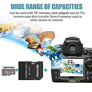 TF Memory Card 32GB,BOYMXU TF Card with Adapter,High Speed Memory Card Class 10 Memory Card for Phone Camera Computer-2 Pack