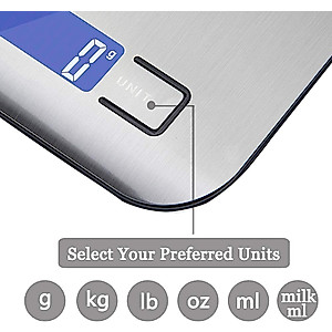 Introducing The SILSILA Digital Kitchen Scale! Precisely Measure Weight in Grams, Ounces, and pounds. with a max Capacity of 22lb and Graduation of 1g/0.05oz, It's Perfect for Cooking.