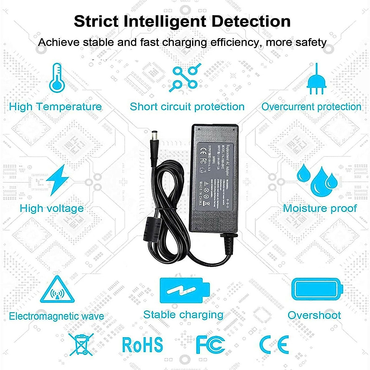 GIZMAC Global AC/DC Adapter for Artograph Inspire800 Inspire 800 PW800A-GL # 225-510 Digital Art Projector Power Supply Cord Cable PS Charger Mains PSU