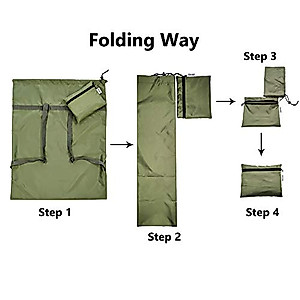 Army Green Laundry Bag Backpack, 27” x 34”Sturdy Laundry Bag with Shoulder Straps Drawstring Closure Heavy Duty Foldable Laundry Backpack for College, Travel, Laundromat, Apartment,Camping