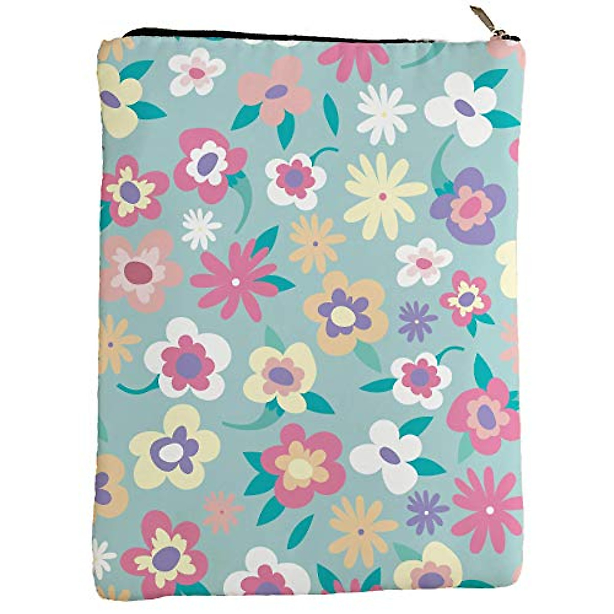 Colorful Floral Book Sleeve - Book Cover for Hardcover and Paperback - Book Lover Gift - Notebooks and Pens Not Included