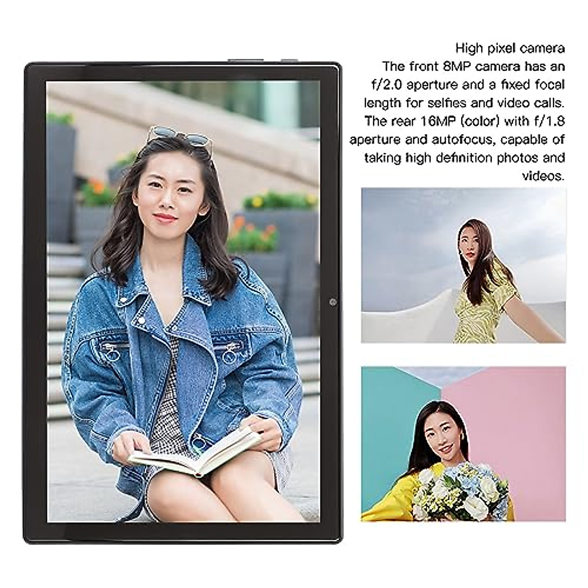 Pssopp Smart Tablet, 10.1 Inch 8 Core Tablet for Learning Entertainment (Blue)