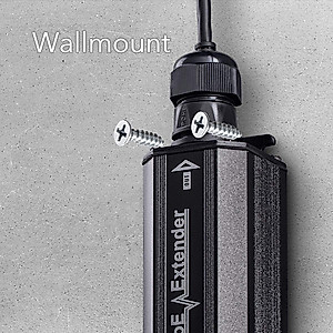 Cudy POE15 Gigabit Outdoor Waterproof IP67 PoE + Extender, 10/100/1000Mbps, PoE Repeater, PoE Amplifier, BOE PoE, Wall Mount, IEEE 802.3at/802.3af, Wall Mount