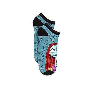 Disney The Nightmare Before Christmas Womens 6 pack Socks (9-11 Womens (Shoe: 4-10), Purple)