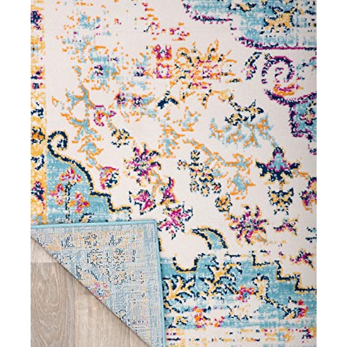 Rugshop Vintage Traditional Bohemian Area Rug 7'10" x 10' Blue