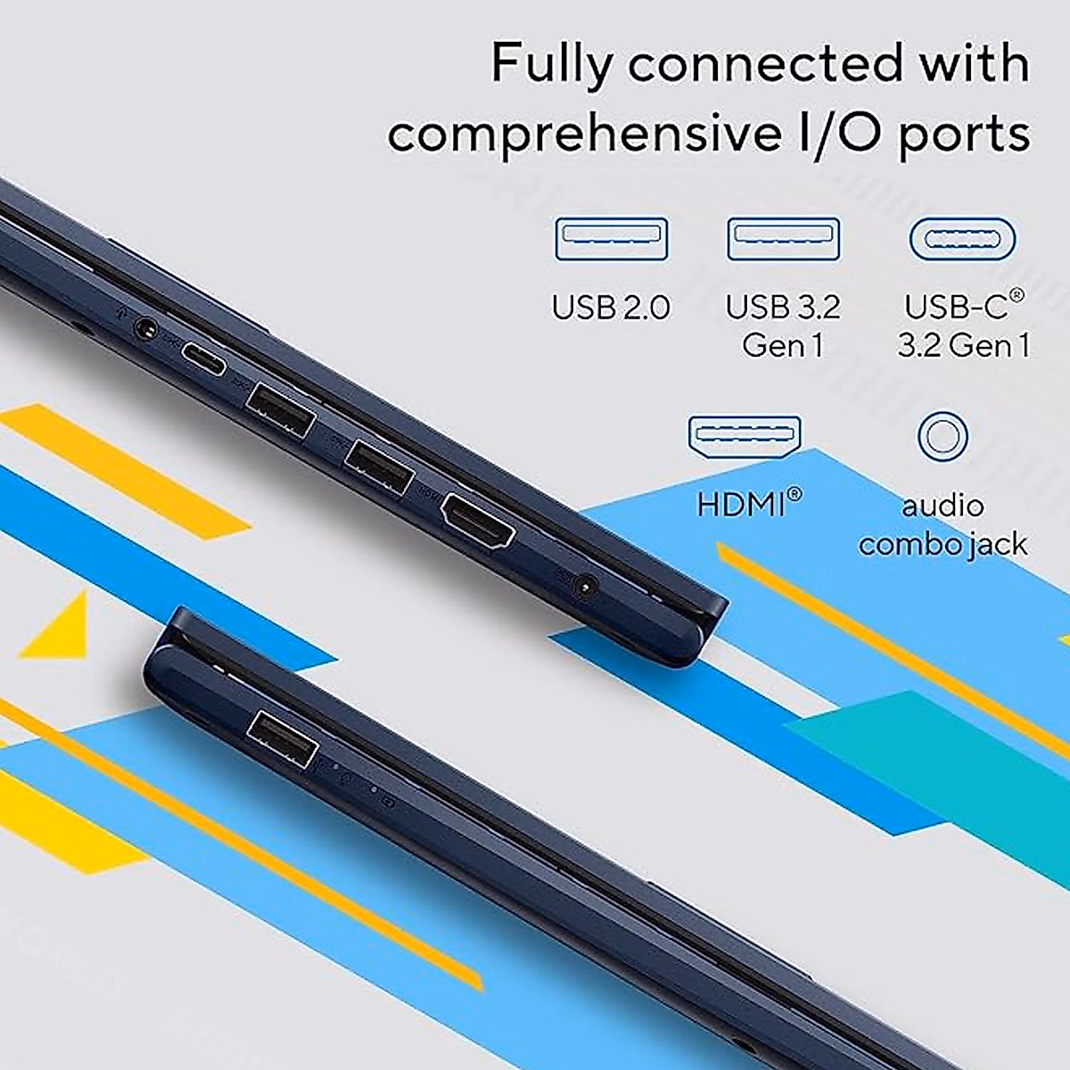 ASUS Vivobook 14" FHD Display Laptop, Intel i3-1215U Processor, 8GB RAM, 256GB PCIe SSD, Webcam, HDMI, Wi-Fi 6, Windows 11 Home, Blue