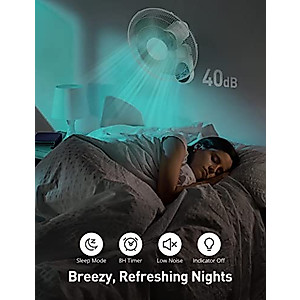 PARIS RHÔNE Wall Mount Fan, 16 inch Wall Fan with 5-Blades, 5 Speeds, 20ft Remote Control, Wide 90-Degree Oscillation, 8 Hour Timer, Quiet Operation, Fans for Bedroom, Kitchen, Study & Home Gym