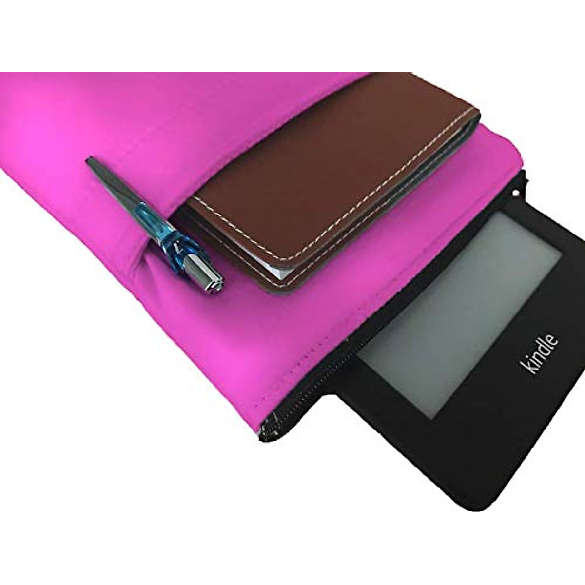 Fuscia Pink Book Sleeve - Luxurious Thai Silk - Book Cover for Hardcover and Paperback - Book Lover Gift - Notebooks and Pens Not Included