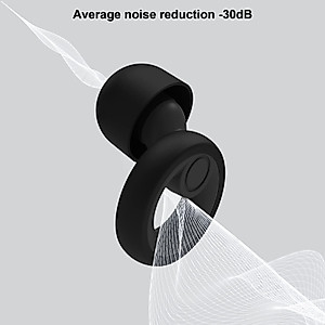 Jayine Ear Plugs for Noise Cancelling Ear Protection EarPlugs for Sleep,Concerts,Work,Study,8 Size Eartips with Small Box,Perfect -30dB Silicone Earplugs for Noise Reduction