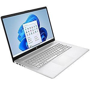 HP 2023 Newest 17 17.3" FHD Laptop Computer, 12th Gen Intel 10-Core i5-1235U, 64GB DDR4 RAM, 4TB SSD, AC WiFi, Bluetooth, Backlit Keyboard, Natural Silver, Windows 11, BROAG USB Extension Cable