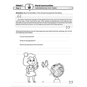 3rd Grade Social Studies: Daily Practice Workbook | 20 Weeks of Fun Activities | History | Civic and Government | Geography | Economics | + Video ... Each Question (Social Studies by ArgoPrep)