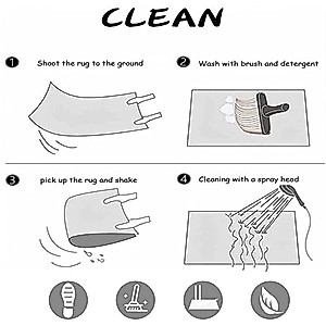 Dark Green Light Green Gradient Area Rug, Modern Abstract Plant Leaves Outdoor Carpet, Rug with Non-Slip Backing Easy Can Be Washed for Living Room Bedroom Home Office Floor Rug 4ftx6ft