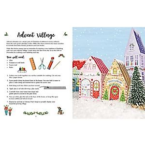 Christmas Village Advent Craft Kit: With 25 Beautifully Illustrated Buildings - Christmas Craft