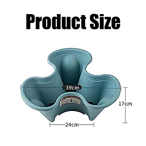 Wgwioo Stackable Planter Vertical Garden, Multi-Layer Combined Resin Three-Dimensional Flower Pot, Indoor/Outdoor Gardening Tower, Vertical Planter,B