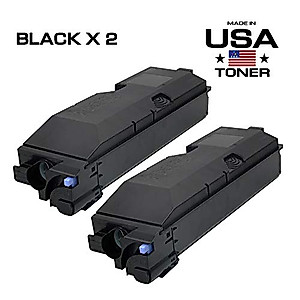 MADE IN USA TONER Compatible Replacement for Kyocera TASKalfa 3500i, 3501i, 4500i, 4501i, 5500i, 5501i | TK6307K TK-6307K Copystar TK-6309K (Black, 2 Pack)
