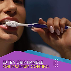 EcoFox Bulk Toothbrushes 25 Pack | Individually Wrapped Travel Toothbrush Set for Adults & Kids | Made with a Medium-Soft Large Brush Head | BPA-Free & Disposable!