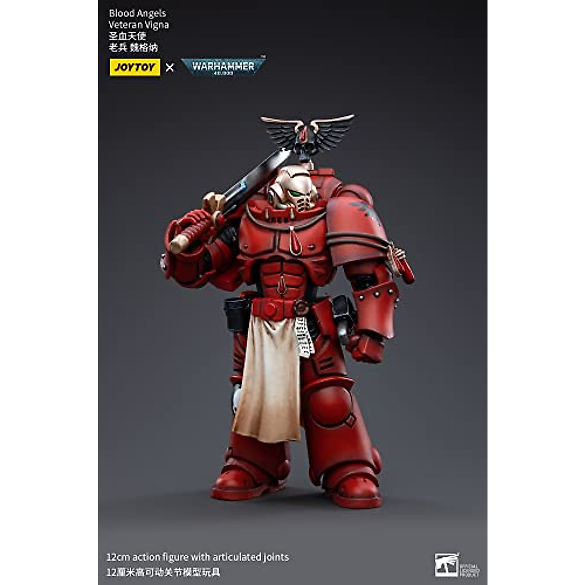BLOOMAGE JOYTOY (BEIJING) TECH Warhammer 40k: Blood Angels Veteran Vigna 1:18 Scale Figure