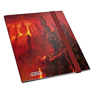 Ultimate Guard Flexxfolio Lands Edition | 9 Side-Loading Pocket for Trading Card Storage up to 360 Cards Binder, Mountain Cover Card Collection Album Folder designed for Double-Sleeved Cards