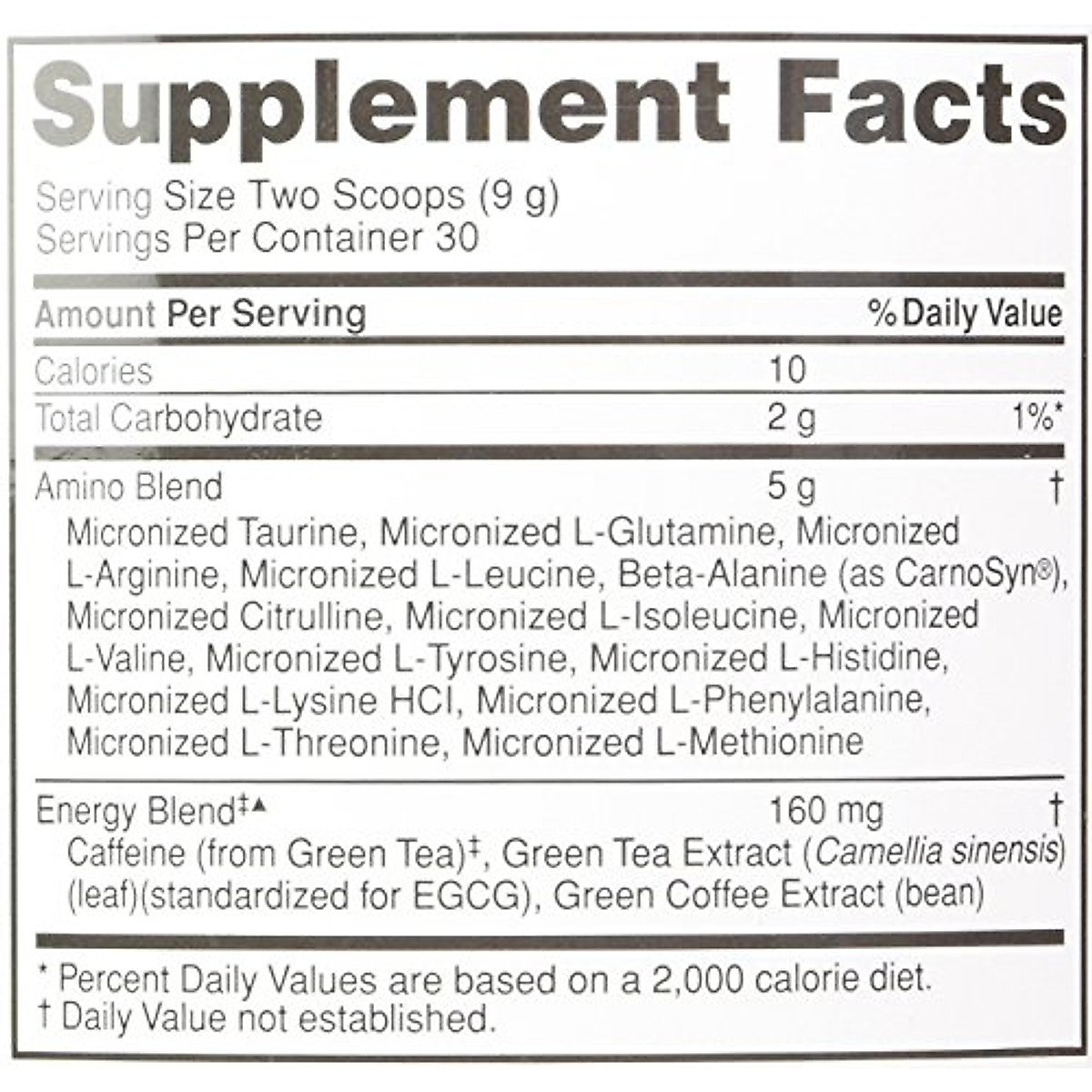 Optimum Nutrition Essential Amino Energy Concord Grape - 30 Servings, 9.5 oz