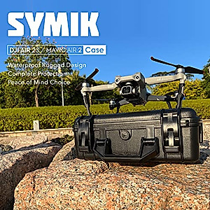 SYMIK A310-MA2 Waterproof Hard Carrying Case for DJI Air 2S / Mavic Air 2 Drone / Fly More Combo; Rugged Professional Case with Complete Protection