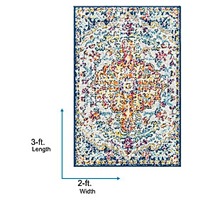 Artistic Weavers Odelia Vintage Bohemian Area Rug,2' x 3',Orange/Navy