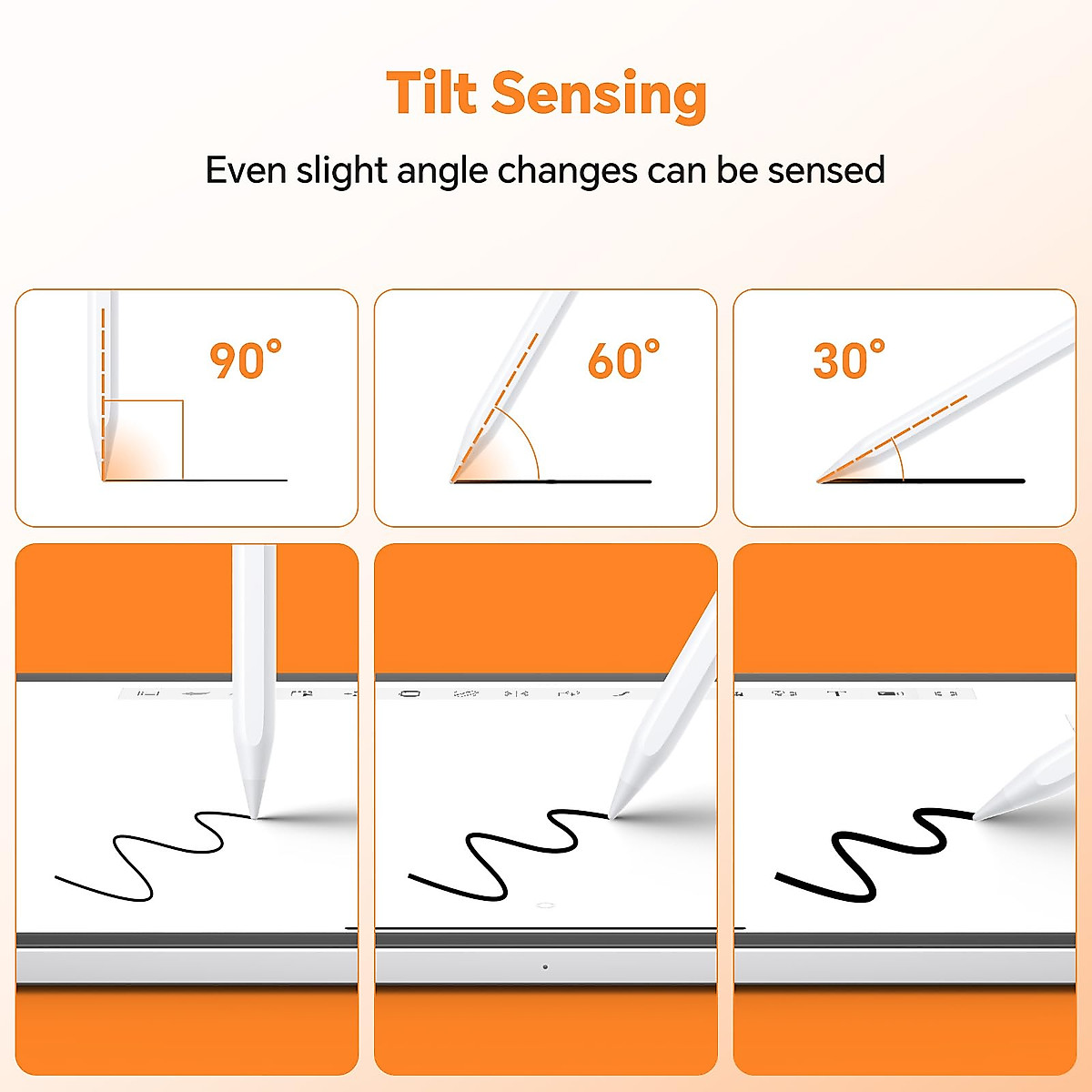 iPad Pencil 2nd Generation with Magnetic Wireless Charging, with Magnetic Wireless Charger for iPad 6/7/8/9/10,iPad Pro 11 12.9 inch,iPad Mini 5 6,Instead for Apple Pencil Pen