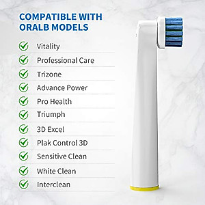 Keweilian Best Replacement Toothbrush Heads for Oral-B,Compatible with Oral-B Braun Electric Toothbrush, 8 Count