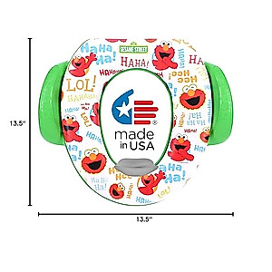 Sesame Street "So Funny Elmo" Soft Potty Seat and Potty Training Seat - Soft Cushion, Baby Potty Training, Safe, Easy to Clean