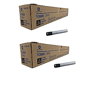 TN512K Genuine Konica Minolta Toner Cartridge 2 Pack, A33K132, 27000 Page-Yield Per Ctg, Black