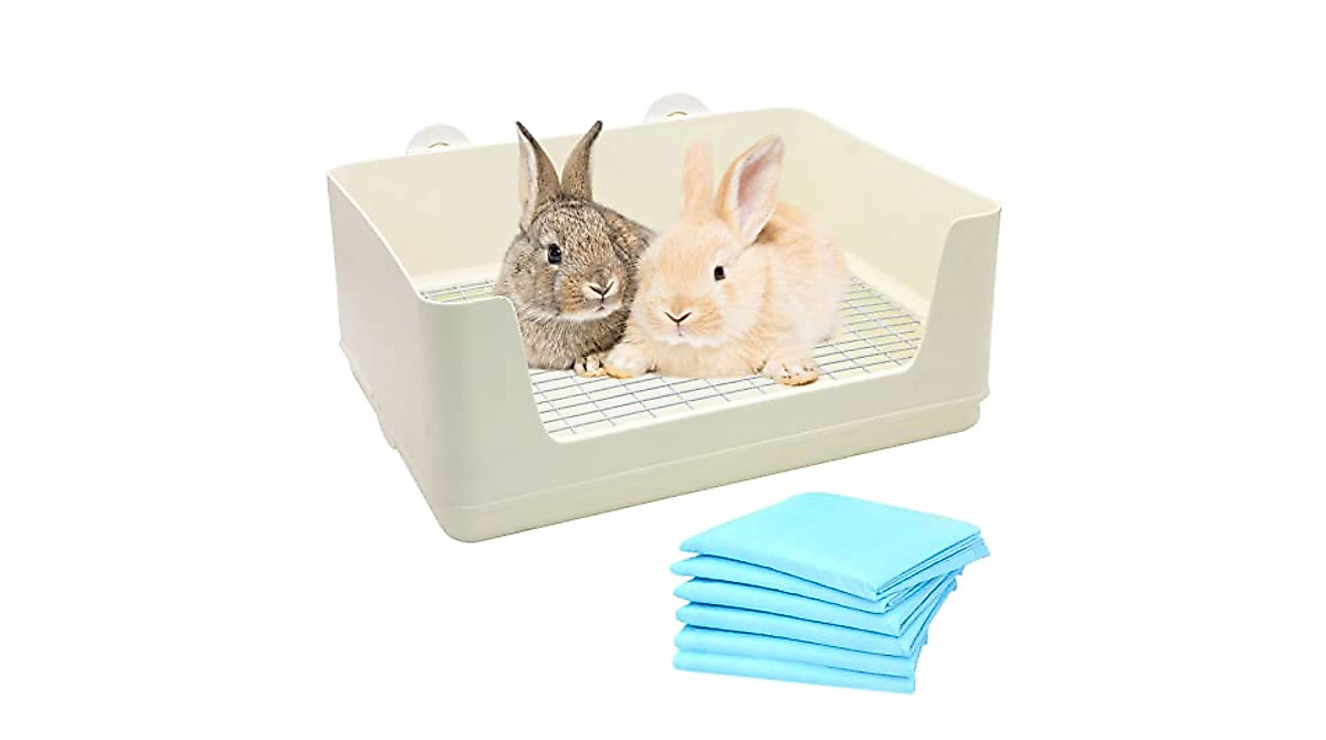 Fhiny Large Rabbit Litter Box - Perfect for Small Pets