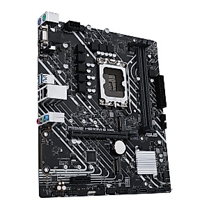 ASUS PRIME H610M-E D4 LGA 1700(Intel 12th Gen) mATX motherboard (PCIe 4.0, DDR4,2xM.2 slots,1Gb LAN,DisplayPort/HDMI/D-Sub, USB 3.2 Gen 1 ports, SATA 6 Gbps, COM header, RGB header)