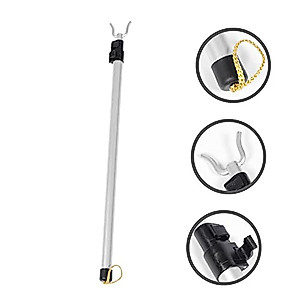 SHOWERORO 1pc Closet Clothes Rail Heavy Duty Shelves Pant Hooks for Closet Adjustable Hitch Metal Clothesline Pole Clothesline Poles for outside Clothesline Poles Outdoor Cloth Hanger Pole