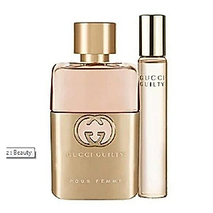 Gucci Guilty 3 Piece Set: 3 zo Eau De Parfum Spray, .5 oz Eau De Parfum Spray, 1.6 oz Body Lotion
