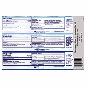 Colgate Max Fresh Toothpaste with Mini Breath Strips, Cool Mint - 7.6 Ounce (3 Pack)