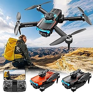 Aerial Photography Drone With Brushless Motor - Foldable Drone Toy For Kids - Remote Control Quadcopter With 4K HD FPV Camera, Altitude Hold, Headless Mode And One Key Start - Gifts