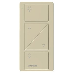 Lutron Pico Smart Remote Control for Caseta Smart Dimmer Switch, 2-Button with Raise/Lower, PJ2-2BRL-GIV-L01, Ivory