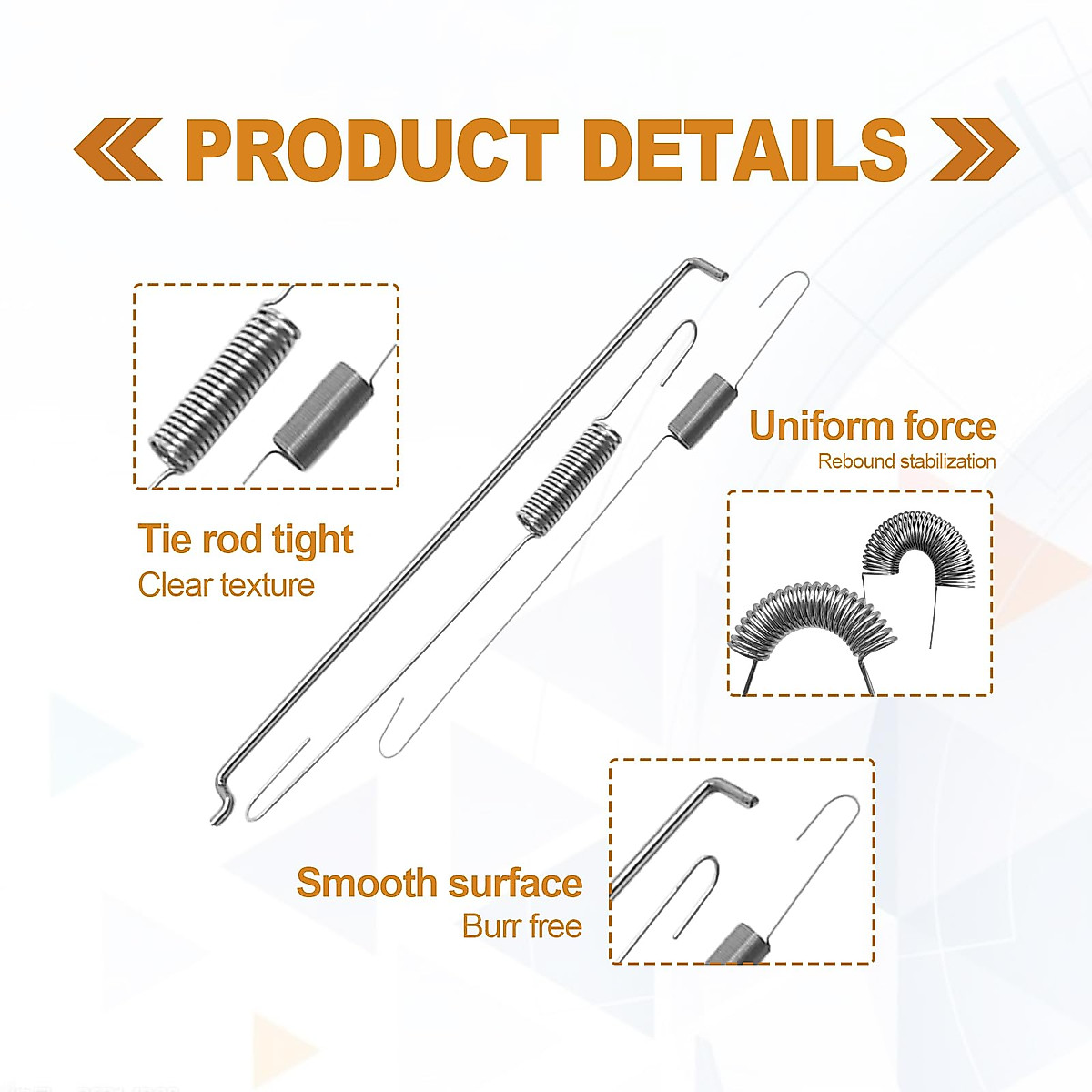 18 PCS Throttle Return Spring Linkage Kit, Carburetor Spring Classification Governor Connecting Rod Speed Control Spring Compatible with 168F, GX160, GX200, 170F, GX210 Honda Clone, Gasoline Engine