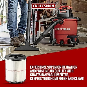 Super air Vacuum Cartridge Filter fits for Craftsman 17816