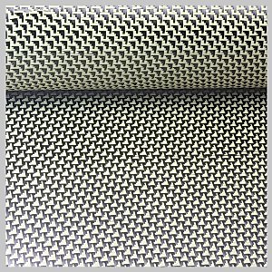 GatherTOOL 260g/m2 Aramid 1500D Carbon 3K Fiber Hybrid Woven Fabric Plane Pattern 1Meter Width (Color : 100cm Width, Size : 50cm)