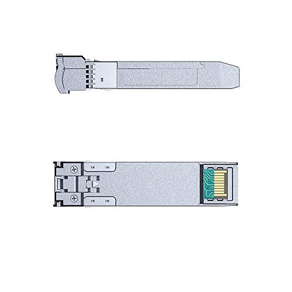 10G Multimode SFP+ LC Module, 10GBase-SR Fiber Transceiver for Ubiquiti UniFi UF-MM-10G, Mikrotik, Netgear, D-Link,TP-Link and More (MMF,850nm,300m,DDM) 2 Pack