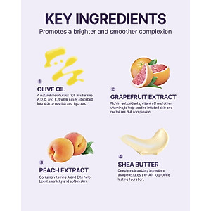 ROKKISS One-Step Cleansing Balm (5.1fl oz) - pH-Balanced Gentle Daily Facial Cleansing and Makeup Remover. Shea Butter, Grapefruit and Peach Extracts.