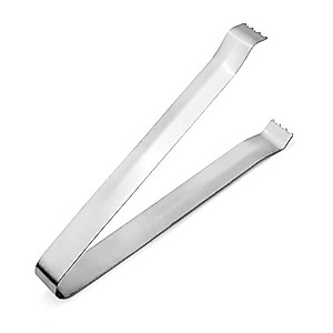 New Star Foodservice 42269 Restaurant-Grade Pom Tong, Stainless Steel, 6.5 inch, Set of 6, Silver