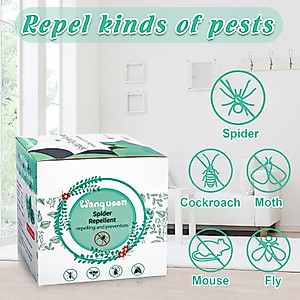 8 Pack Spider Repellent Pouches for House Indoor, Spider Deterrent Peppermint Oil and Lemongrass Formula Spider Repellent Bags, No-Toxic Stay Away Spider