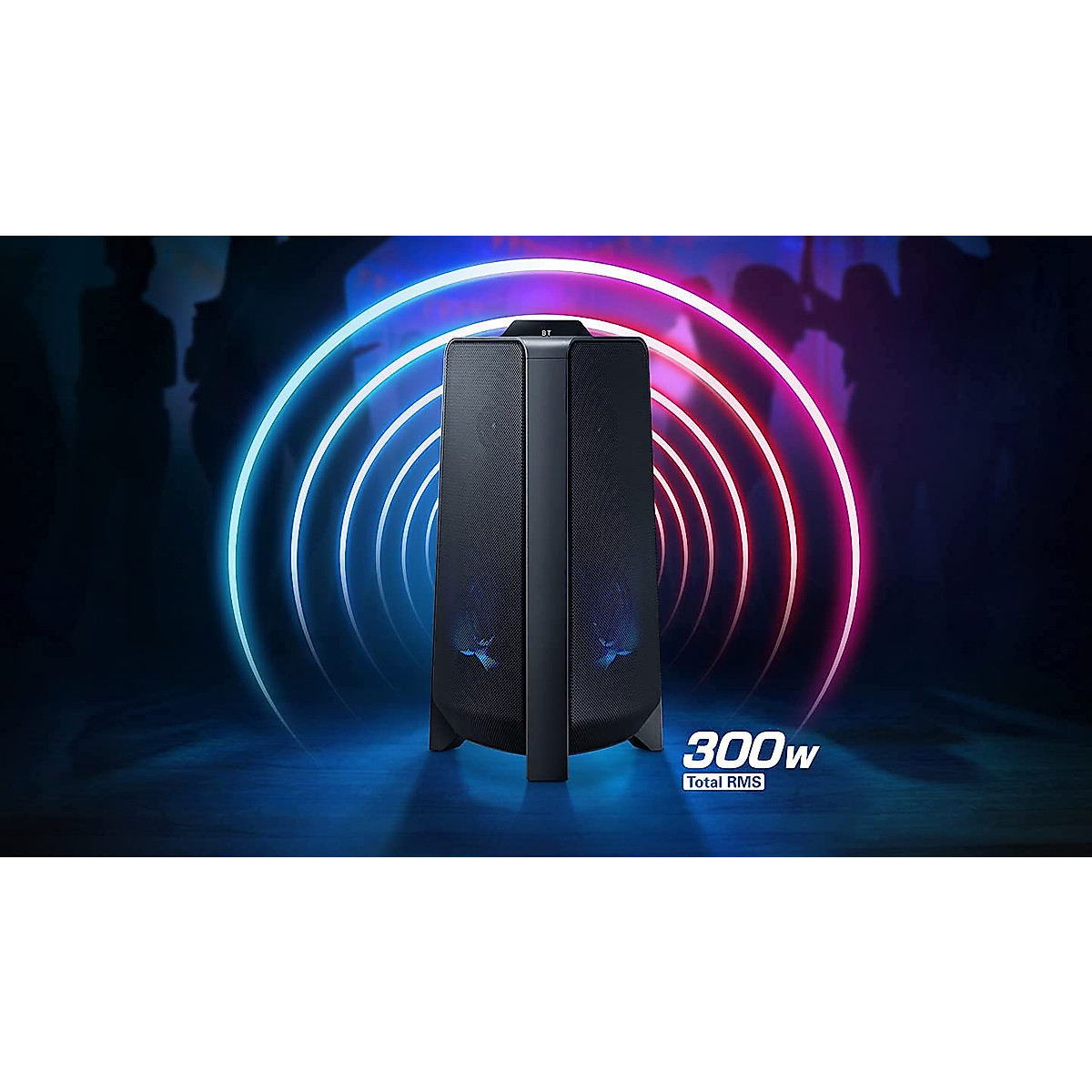 Samsung MX-T40 Sound Tower 300 Watts High Power Audio Bluetooth Dance Party Speaker 2021 (Renewed)