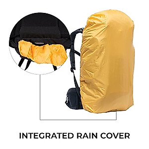 TETON 55L Scout Internal Frame Backpack for Hiking, Camping, Backpacking, Rain Cover Included