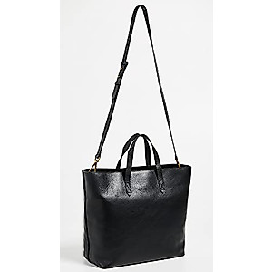 Madewell Women's The Zip-Top Transport Carryall, Black/Black, One Size