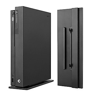 TNP Vertical Stand for Xbox One X, Console Dock Mount Cradle Holder, Protective Steady Base with 6 Non-Slip Feet, Space Saving Accessory for Microsoft Xbox One X Model Gaming Console